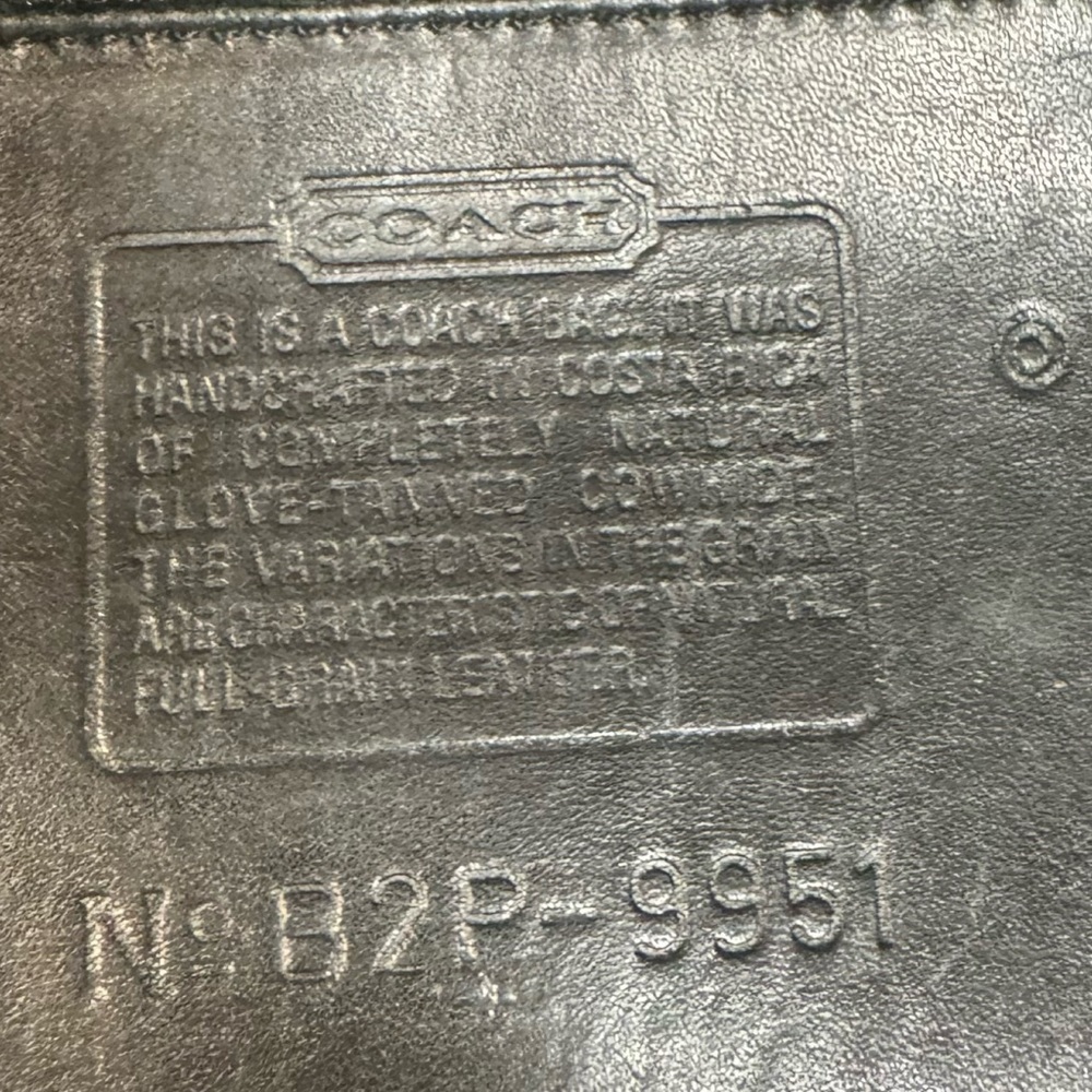 Vintage Coach Black Patricia’s Legacy Bag 9951 - Gem